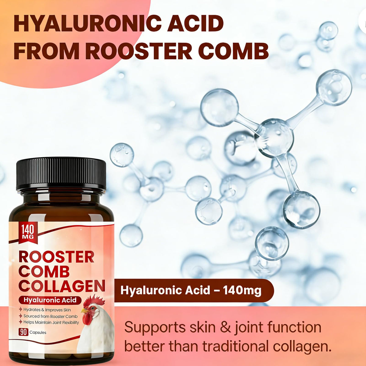 Hyaluronic acid for youthful skin