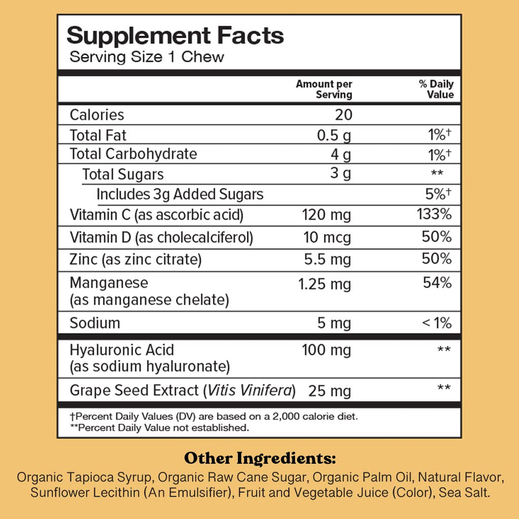 Hyaluronic acid multivitamins for hydration