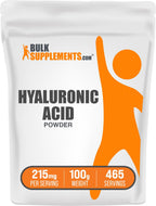 Hyaluronic acid powder for hydration
