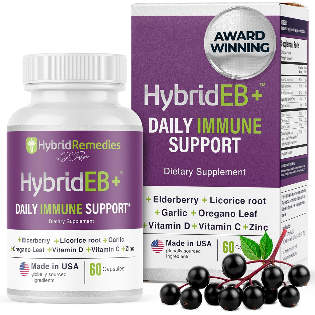 hybrideb elderberry immune support capsules