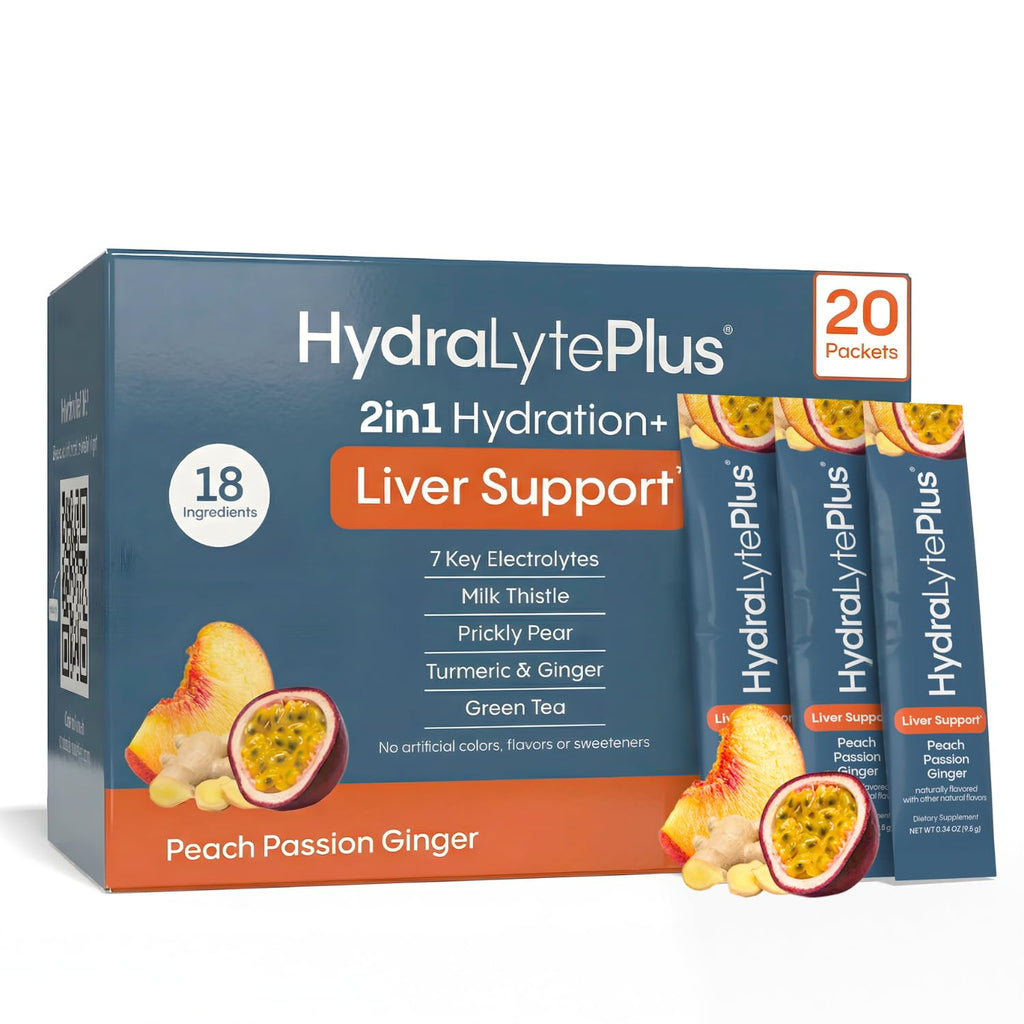Hydralyte milk thistle peach flavour