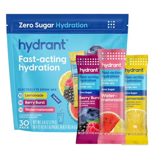 HYDRANT electrolyte powder stick packets