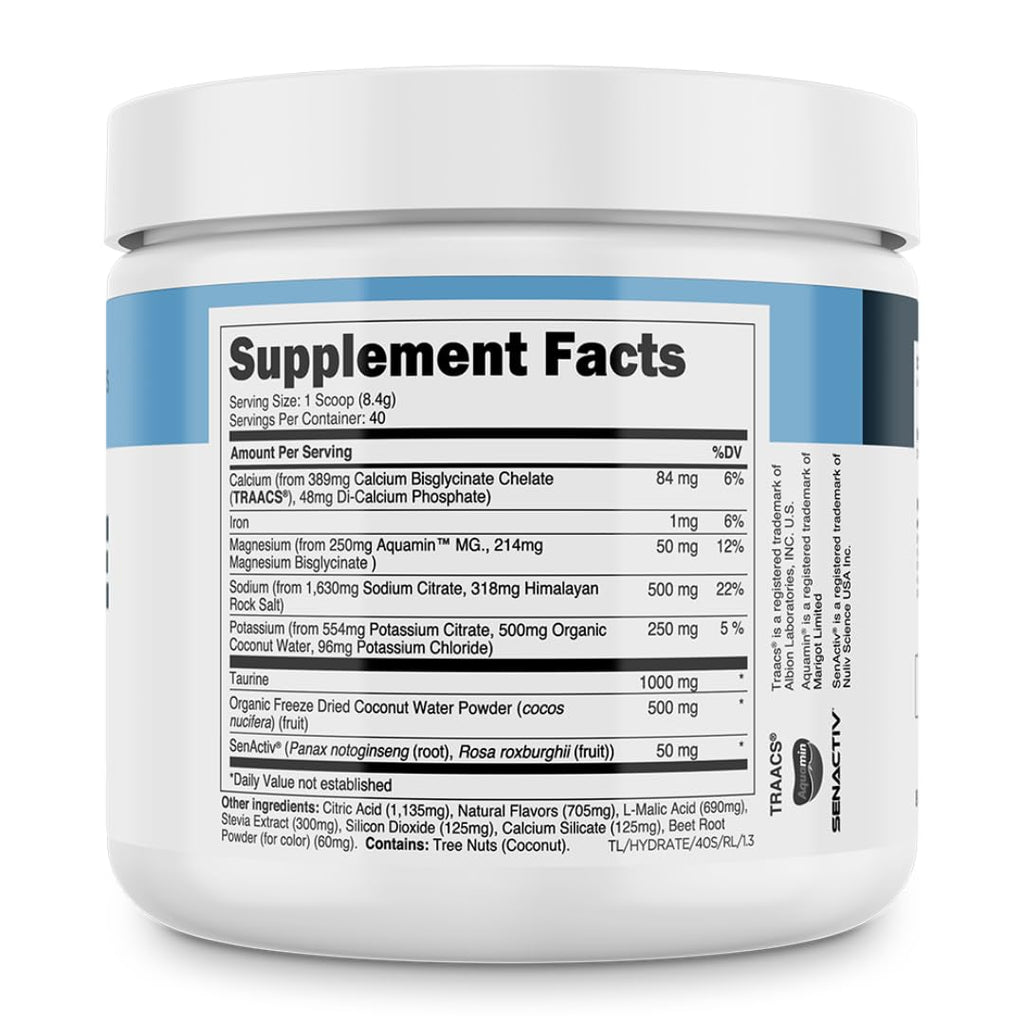 Hydrate electrolytes for sports performance