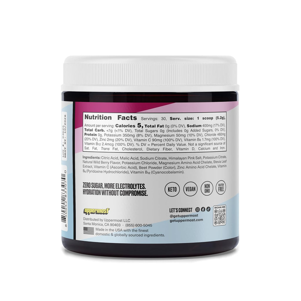 Hydrate with UPPERMOST electrolyte drink