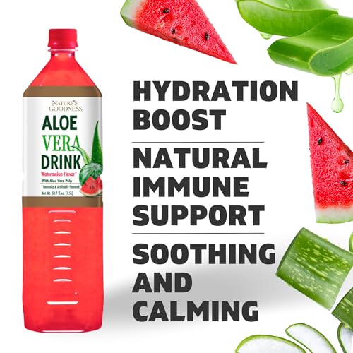 hydrating aloe vera pulp beverage