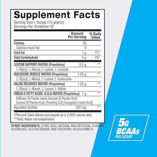 Hydrating BCAA powder supplement