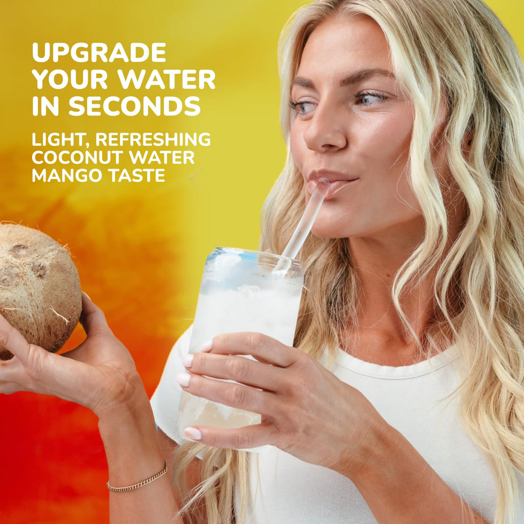 Hydrating coconut water infusion drops