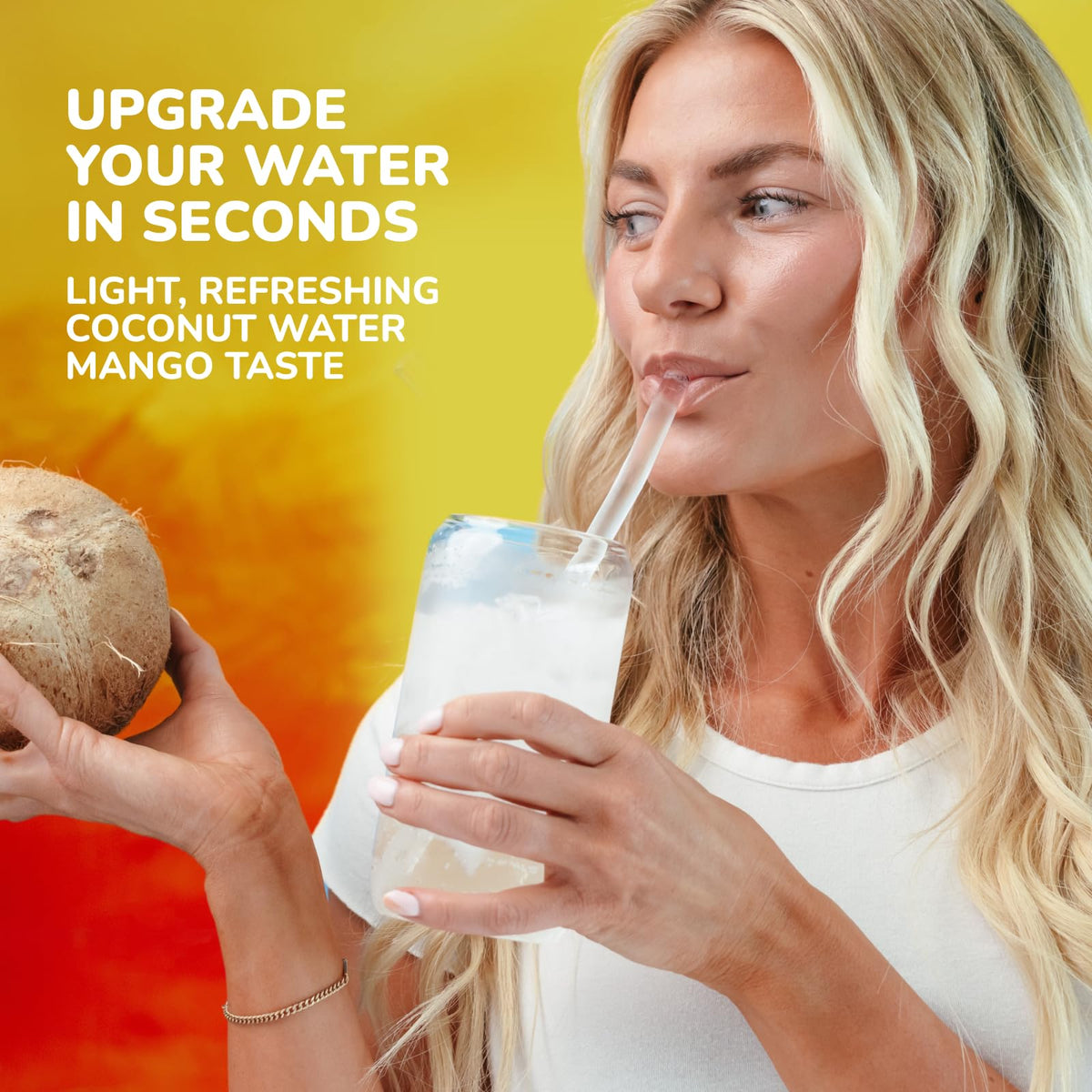 Hydrating coconut water infusion drops