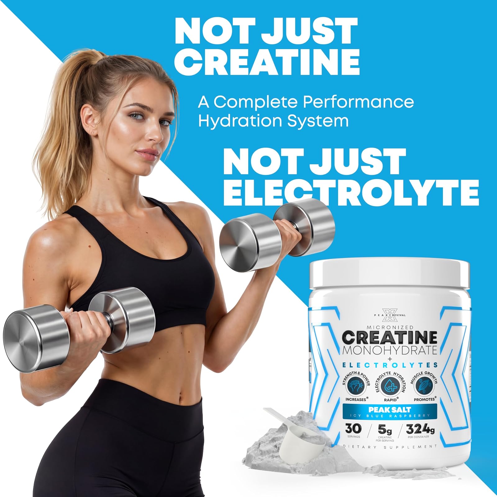 hydrating creatine powder with electrolytes