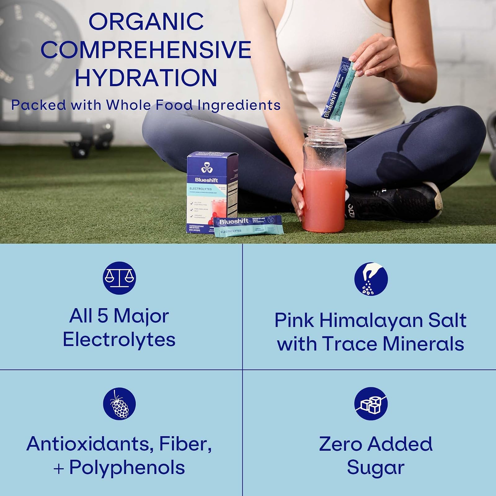 Hydrating electrolyte drink for workouts