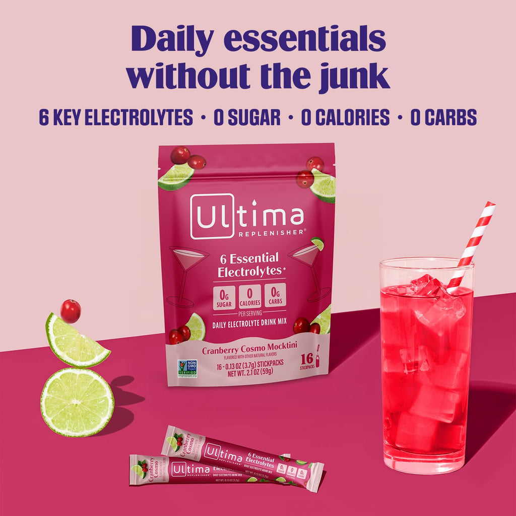 Hydrating electrolyte drink mix packets