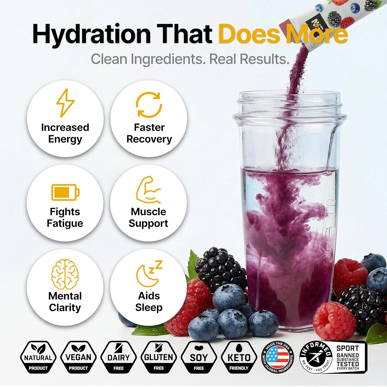 hydrating electrolyte powder for sports