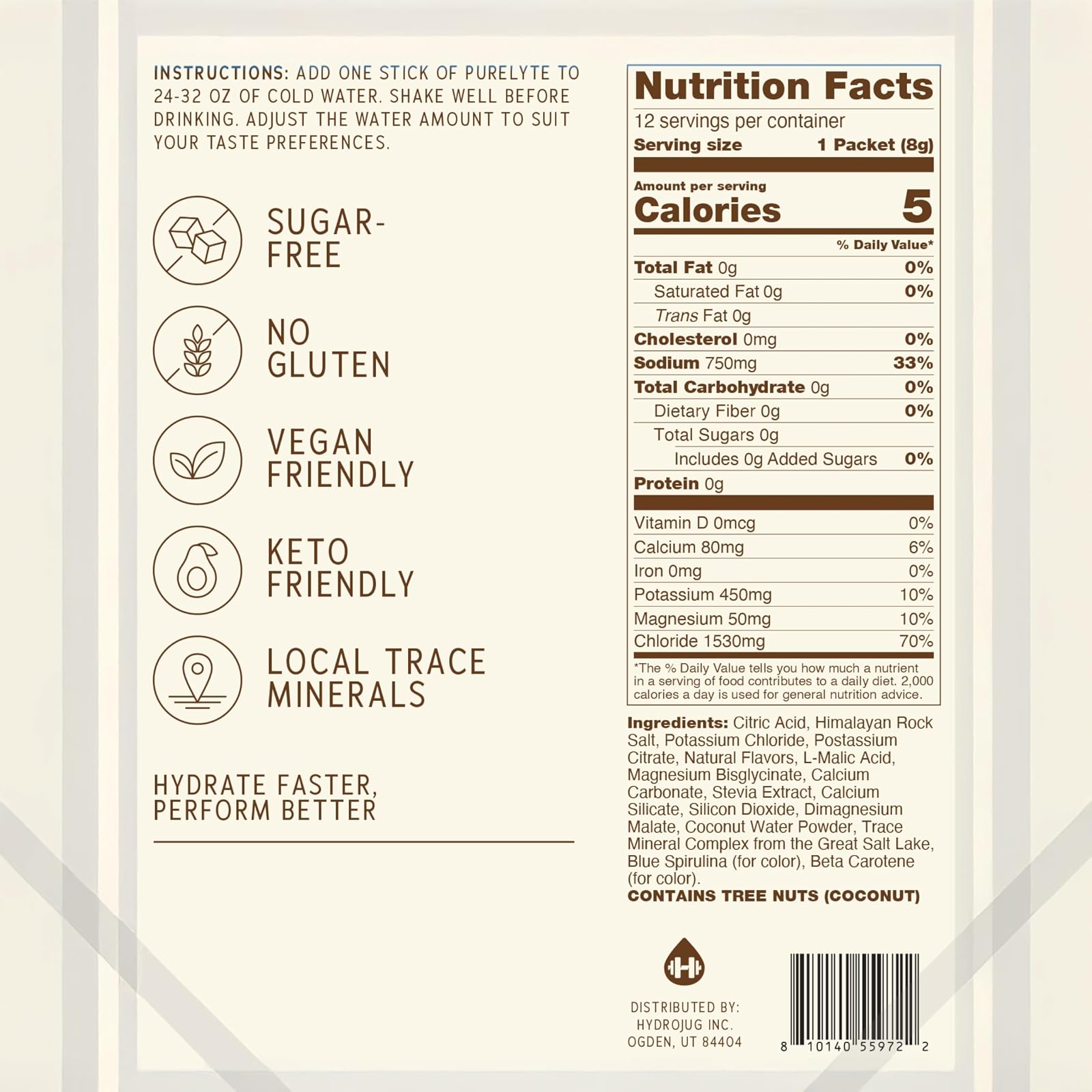 hydrating electrolyte powder packets