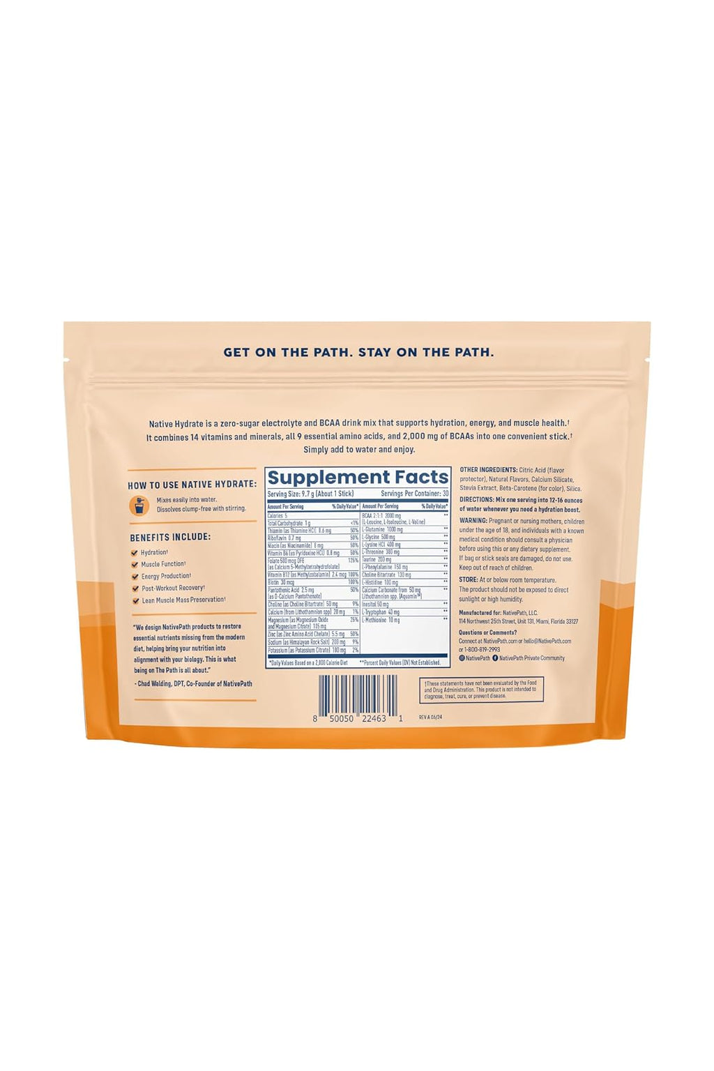 hydrating electrolyte powder packets