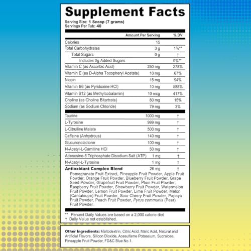 Hydrating energy powder for workouts