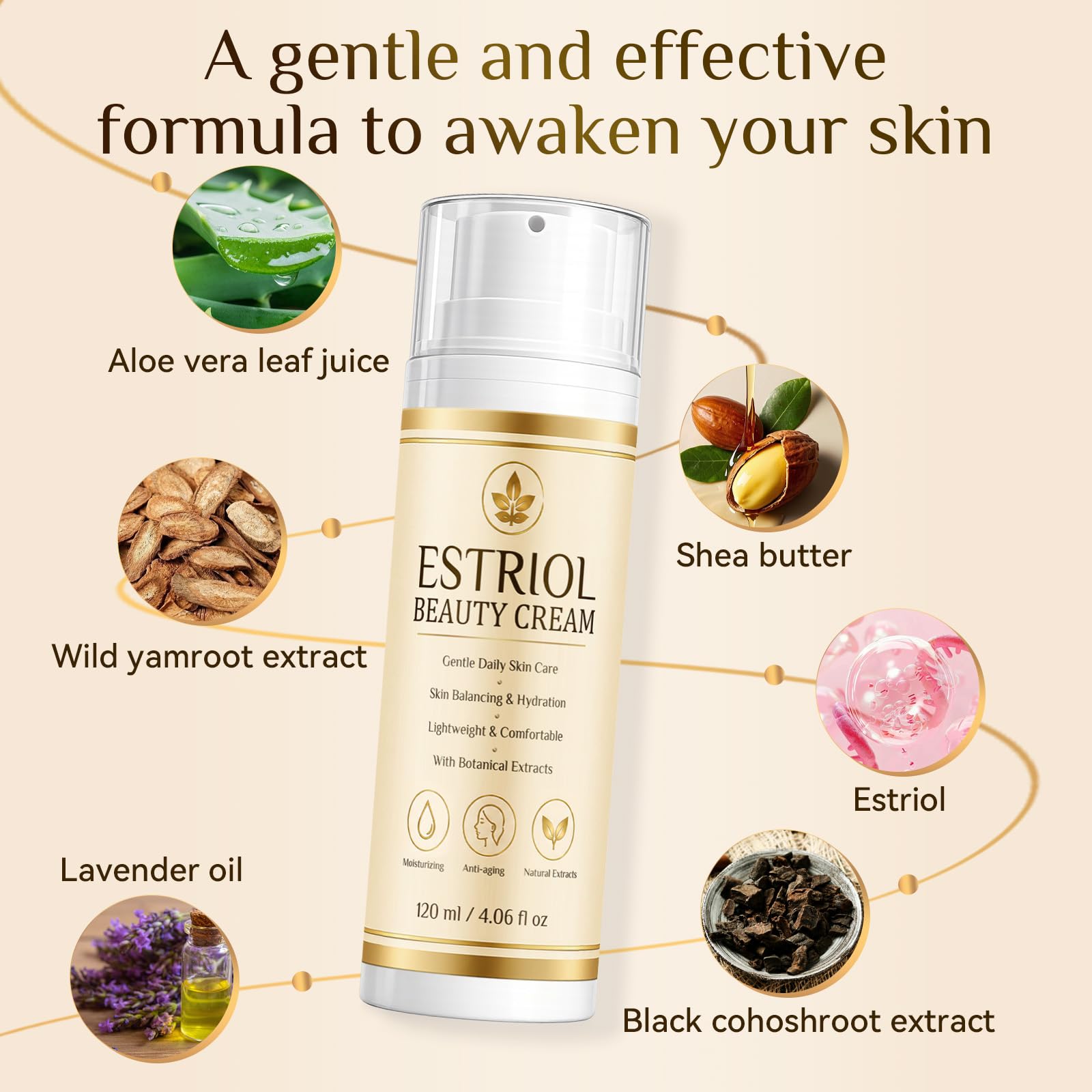 Hydrating estrogen cream for women