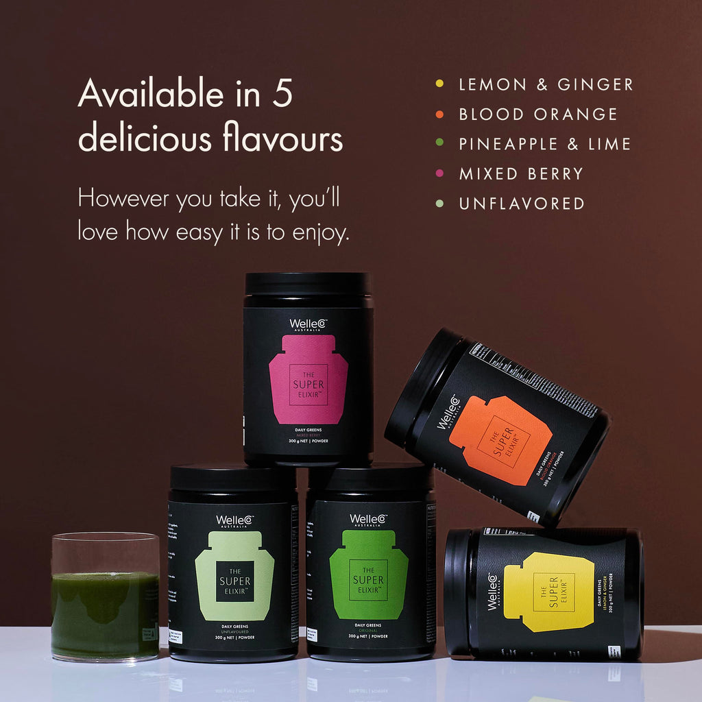 Hydrating greens powder for skin
