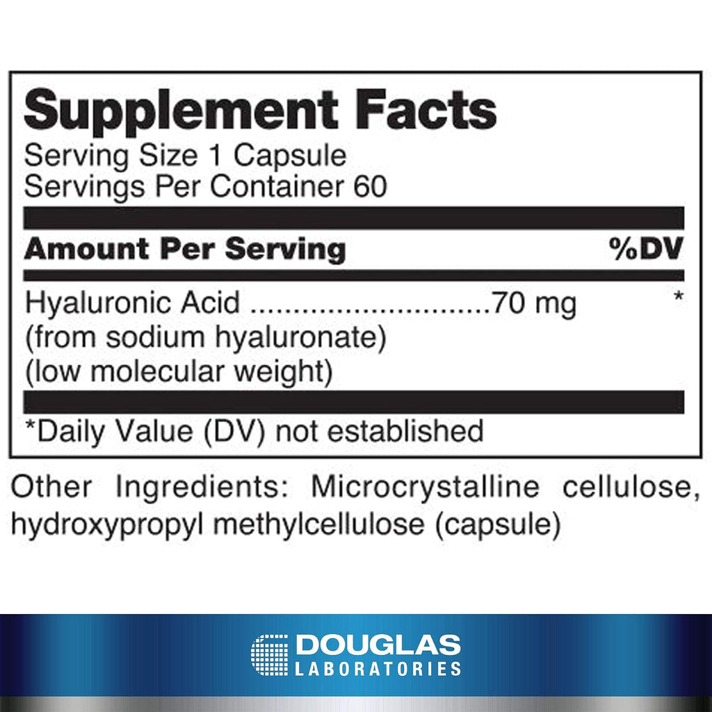 Hydrating hyaluronic acid supplement