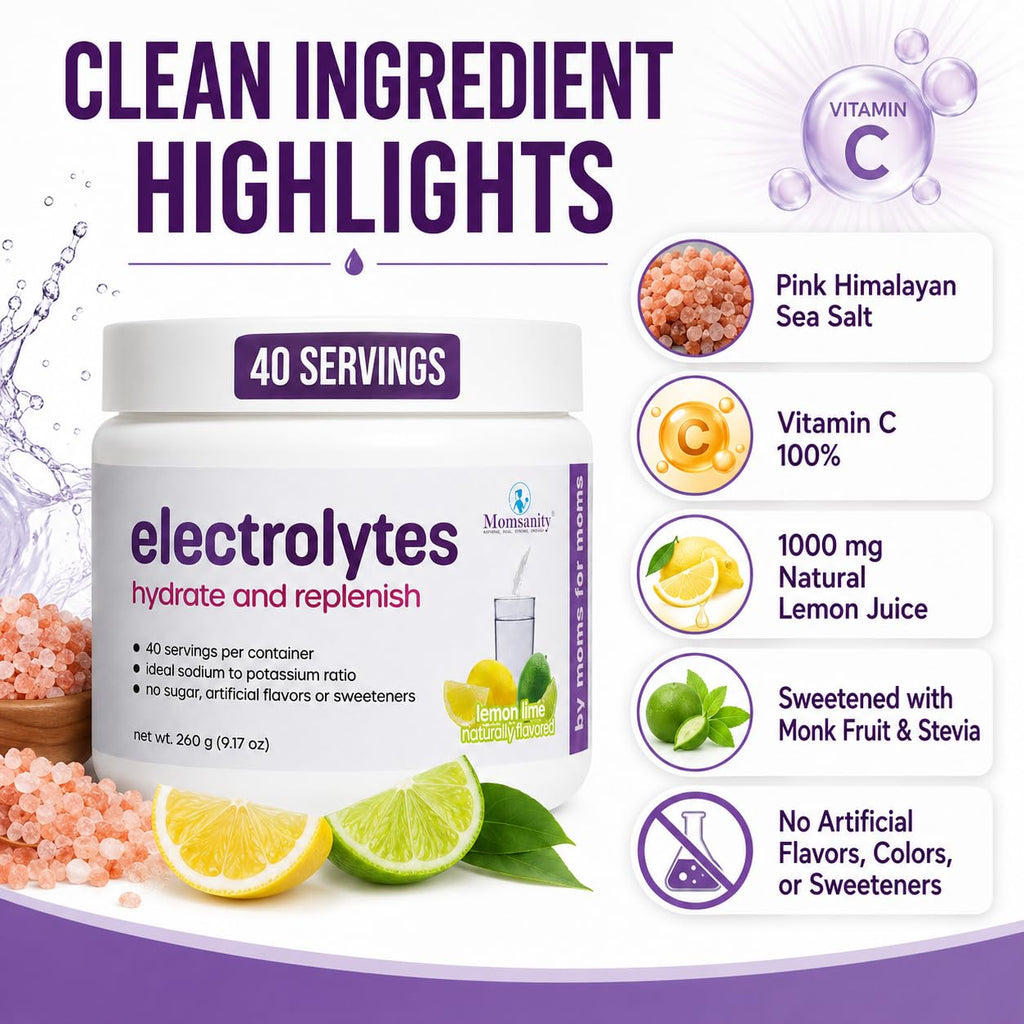 hydrating lemon lime electrolyte mix