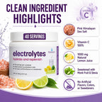 hydrating lemon lime electrolyte mix