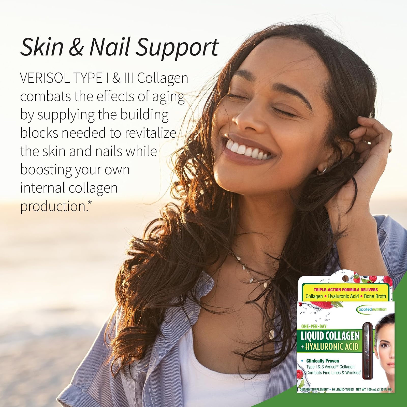 Hydrating liquid collagen formula