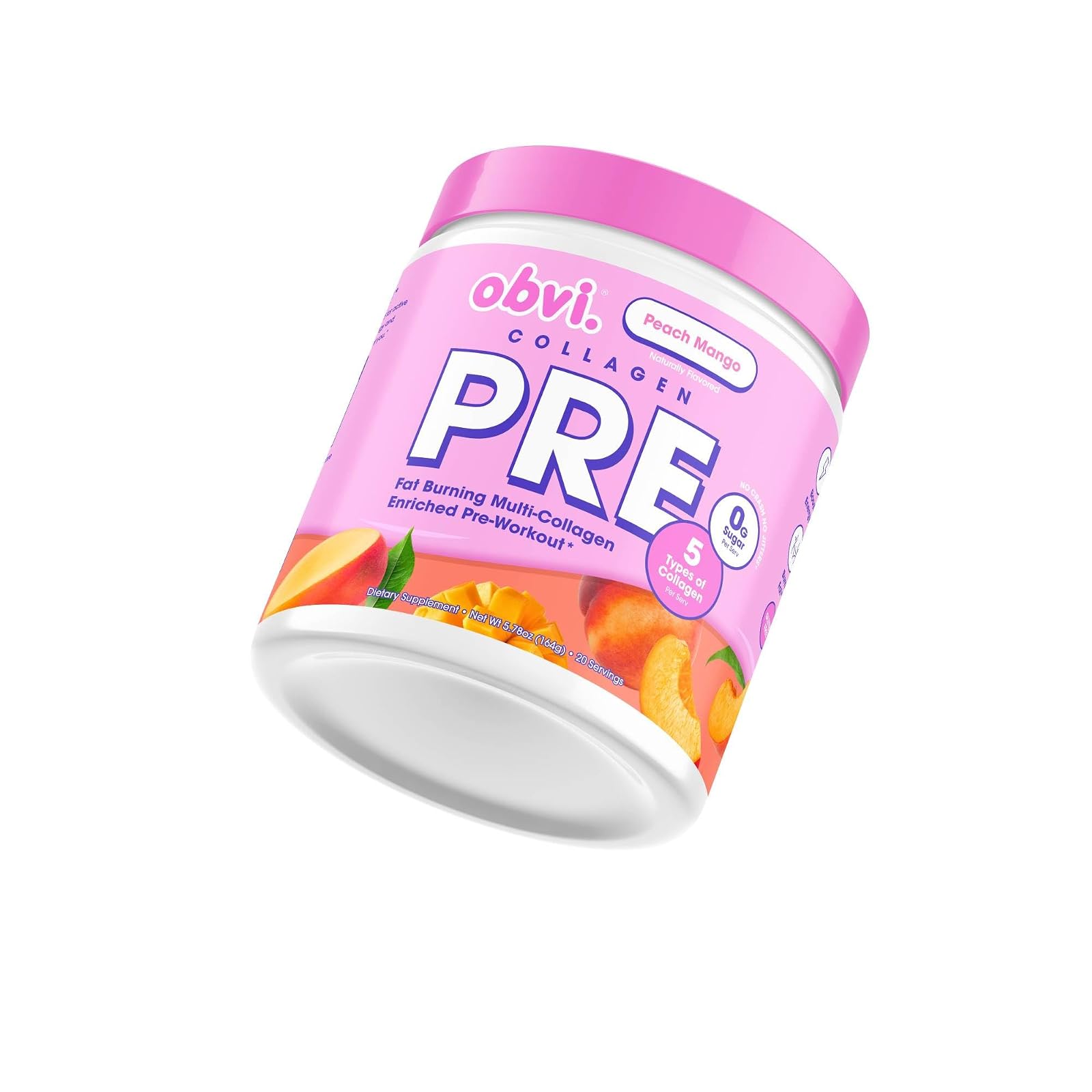 hydrating peach mango collagen beverage