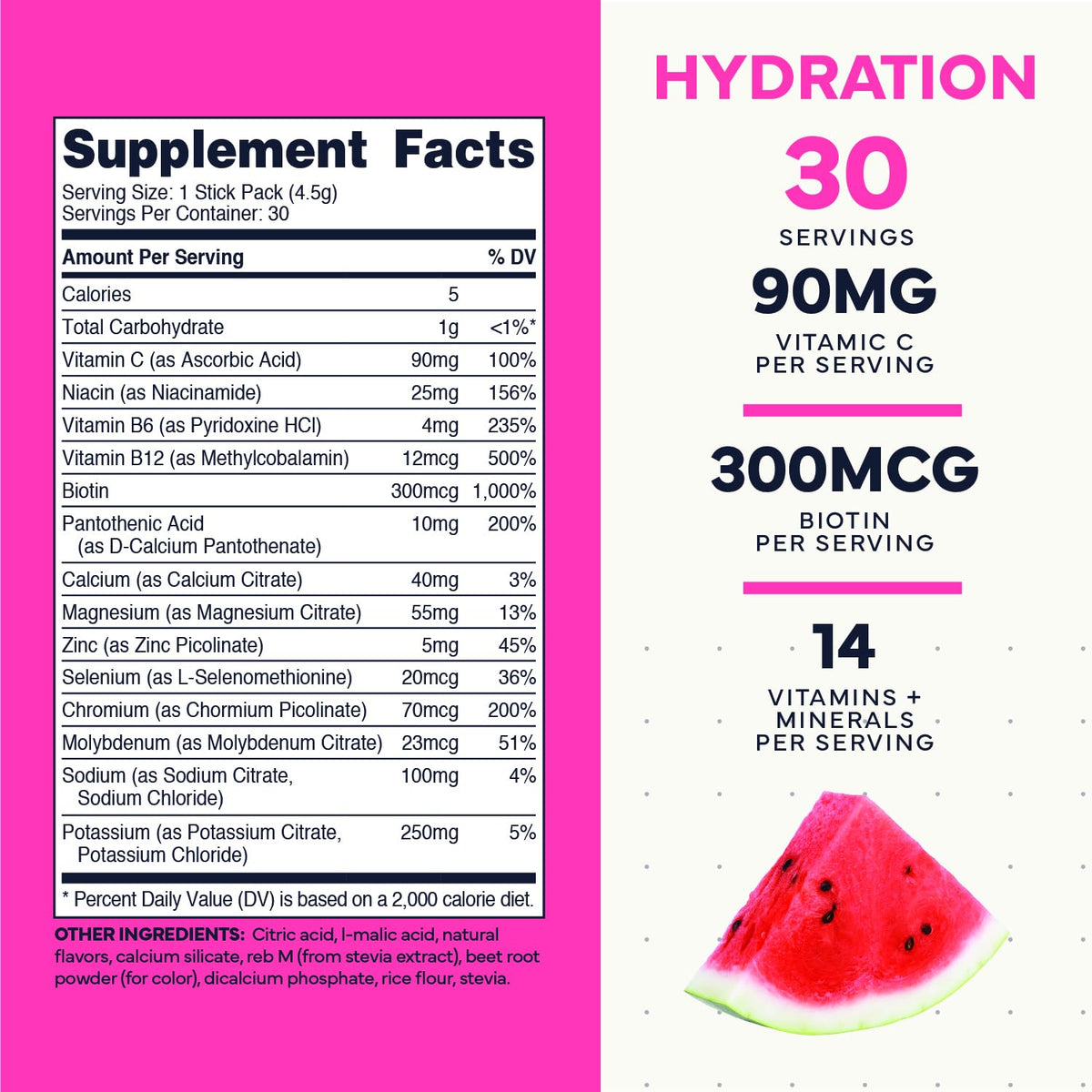 hydrating sports electrolyte packets