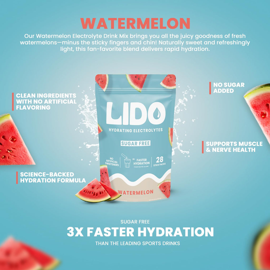 hydrating watermelon electrolyte drink mix