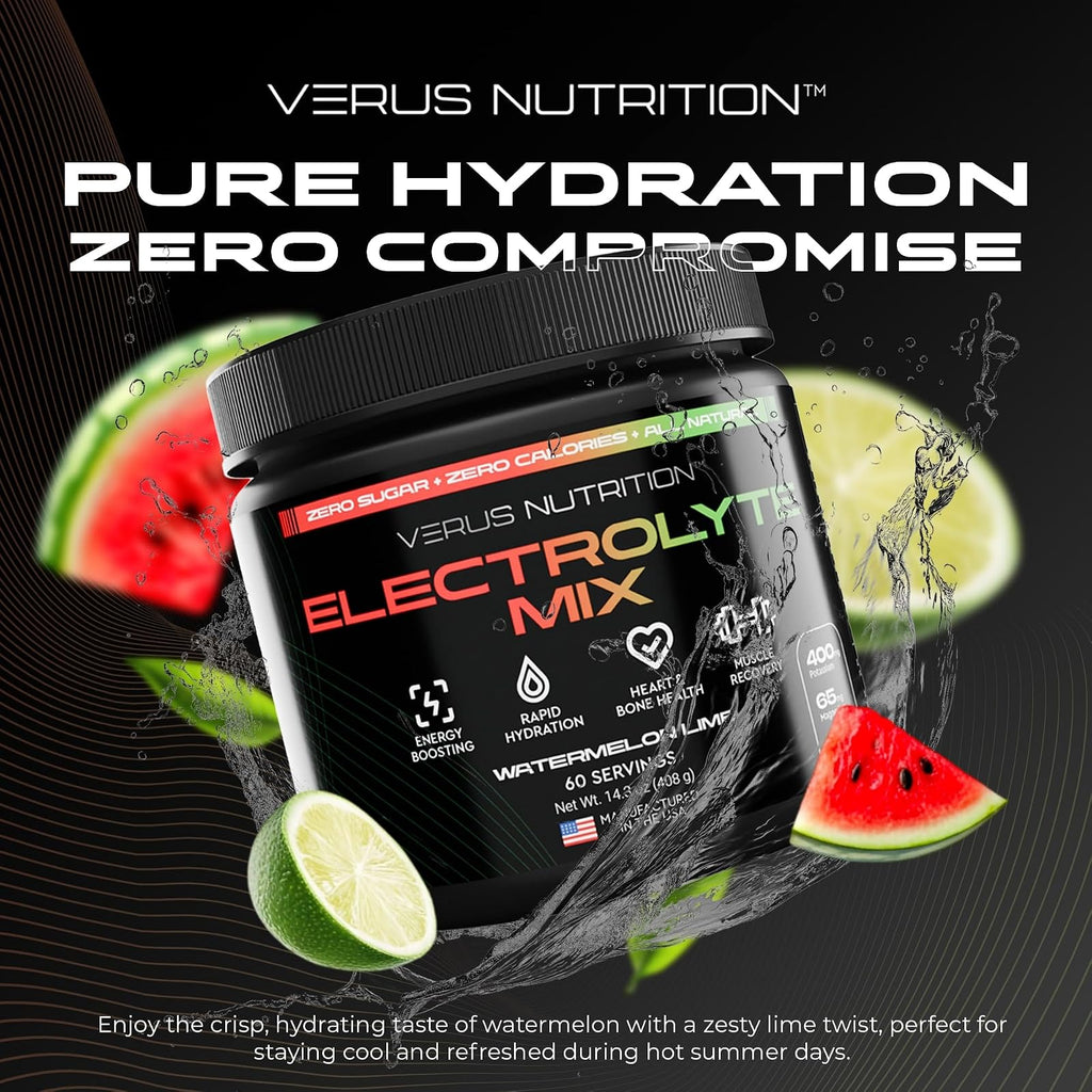 hydrating watermelon lime electrolyte drink