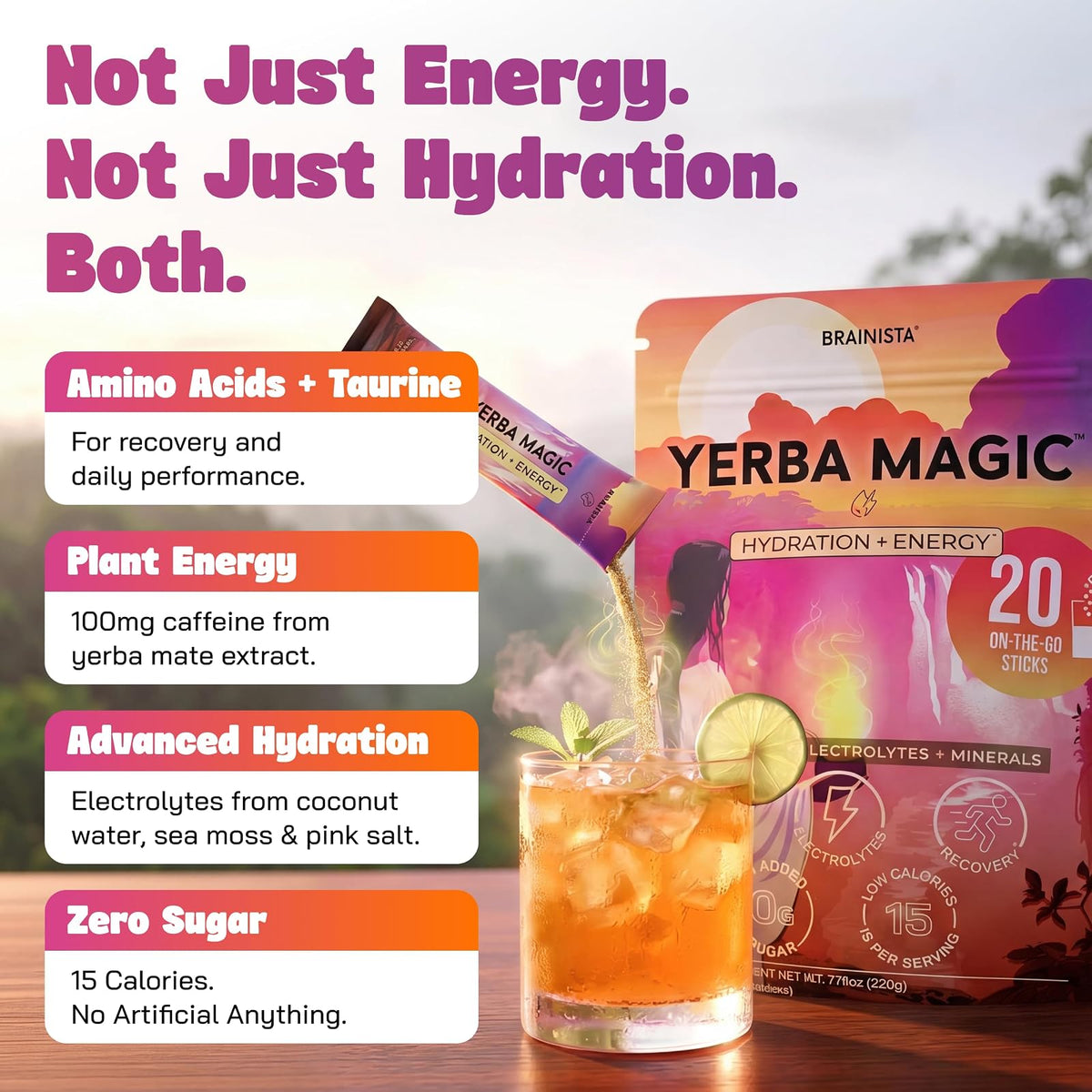 hydrating yerba mate electrolyte mix