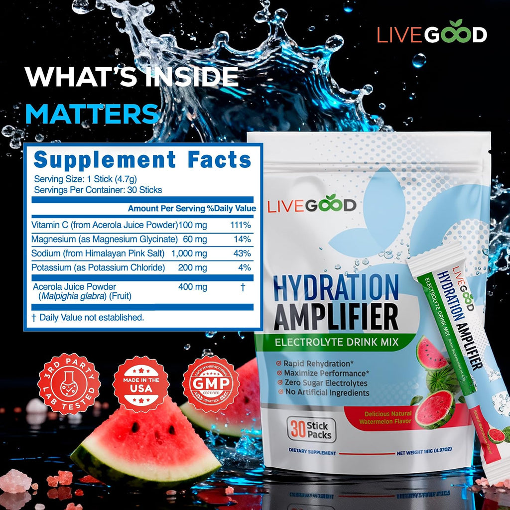 hydration amplifier for active lifestyles