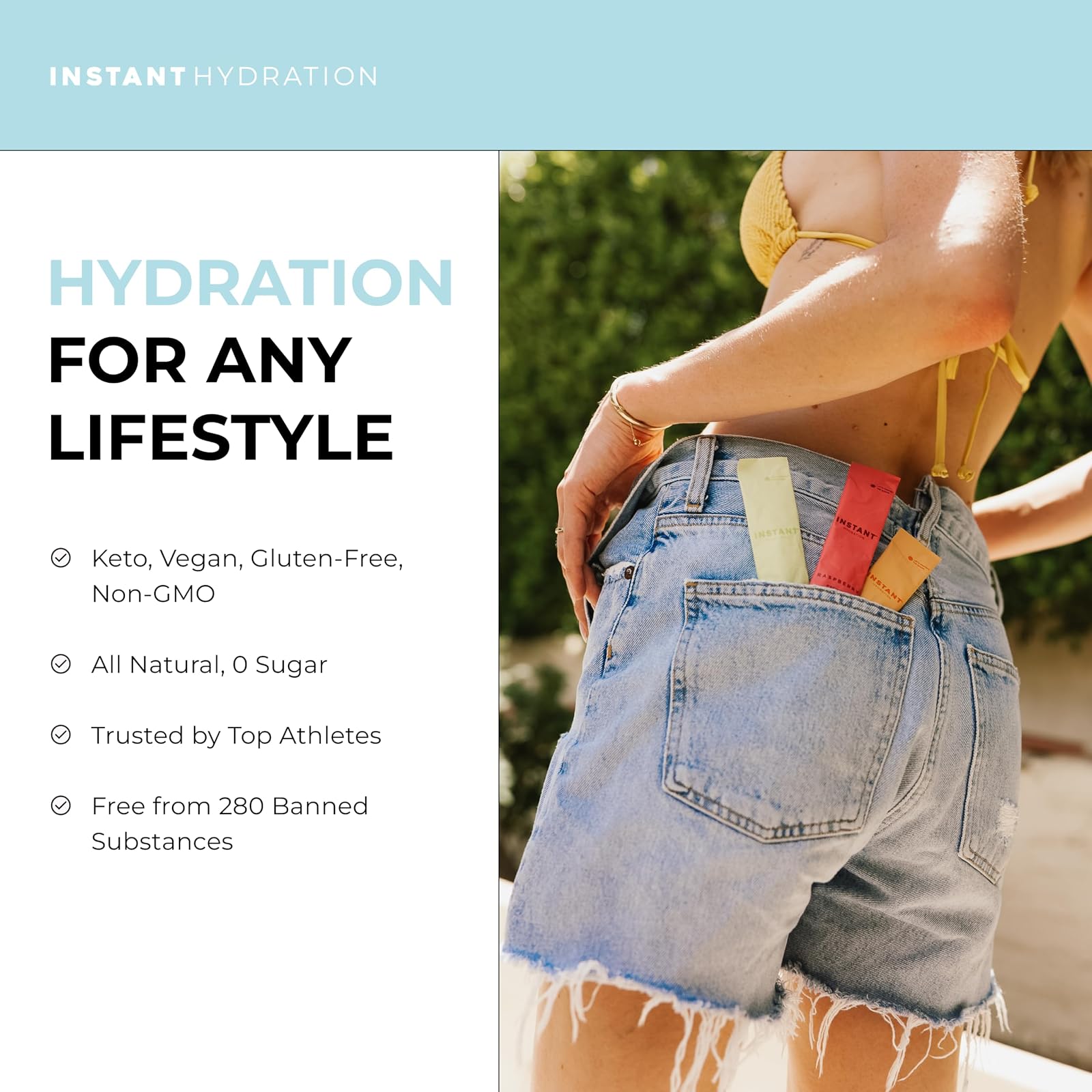 Hydration boost with electrolyte sticks