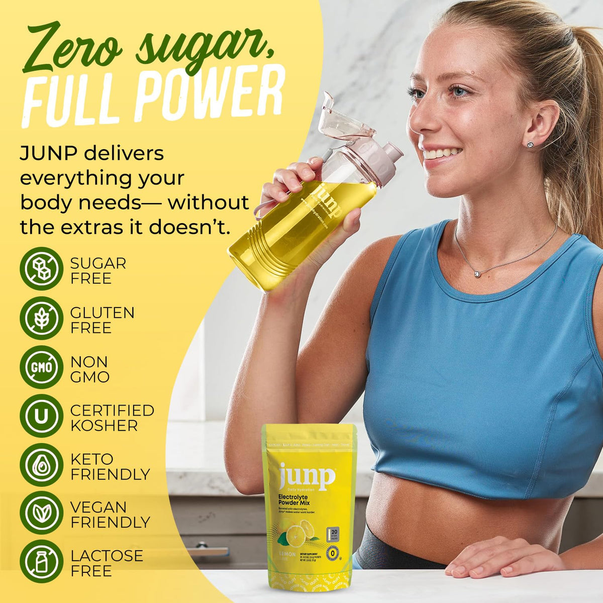 hydration boost with JUNP electrolytes