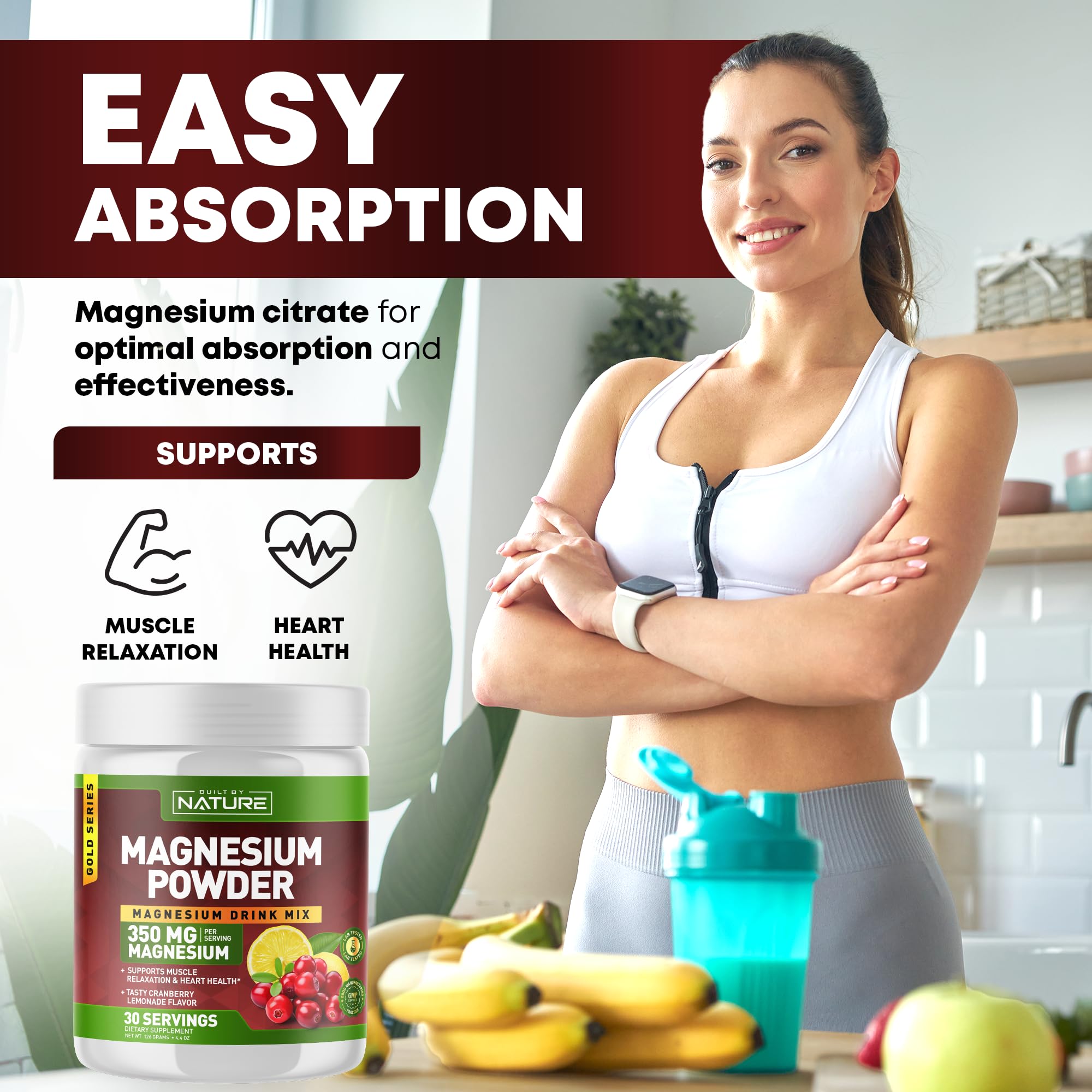 Hydration boost with magnesium powder