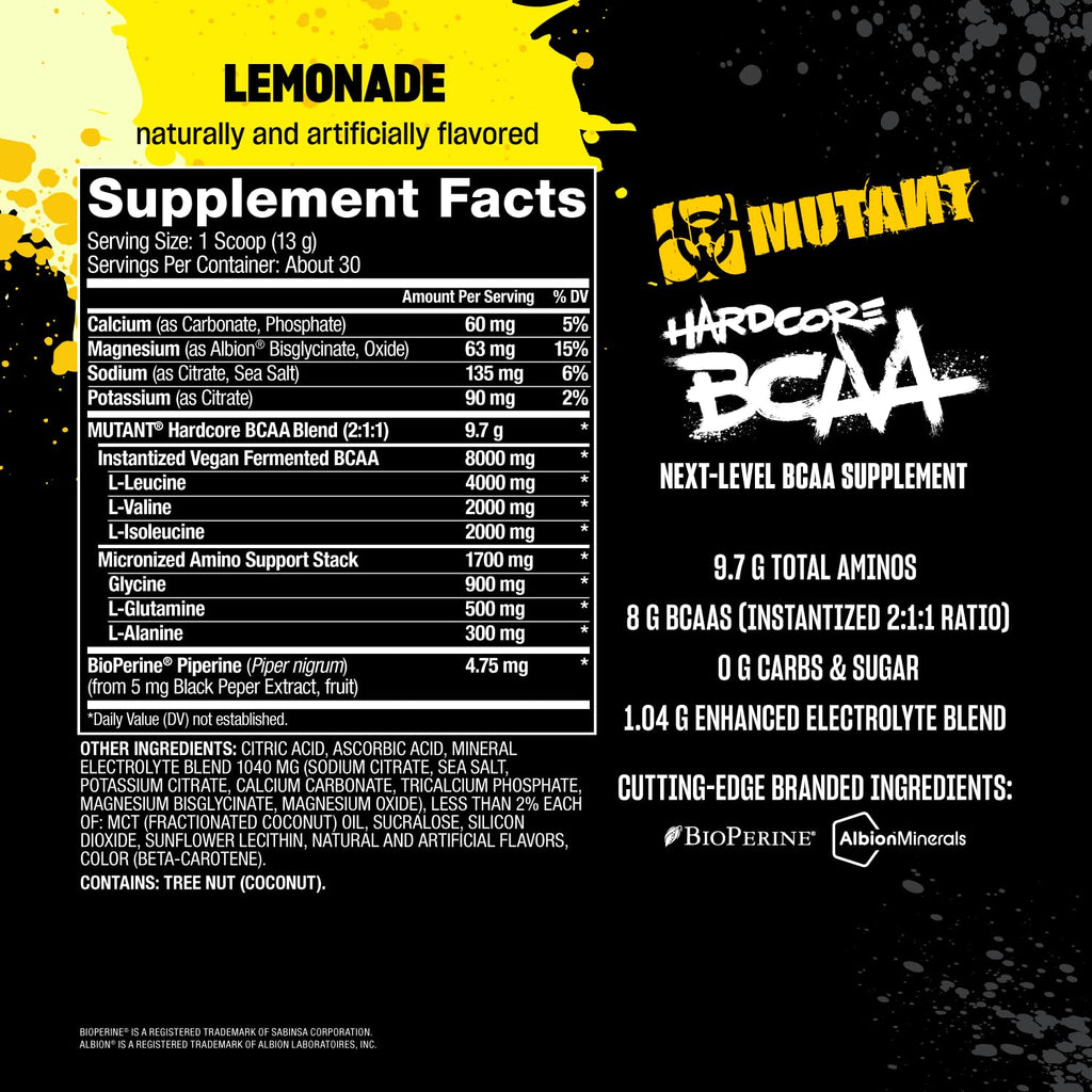 Hydration boost with MUTANT BCAA