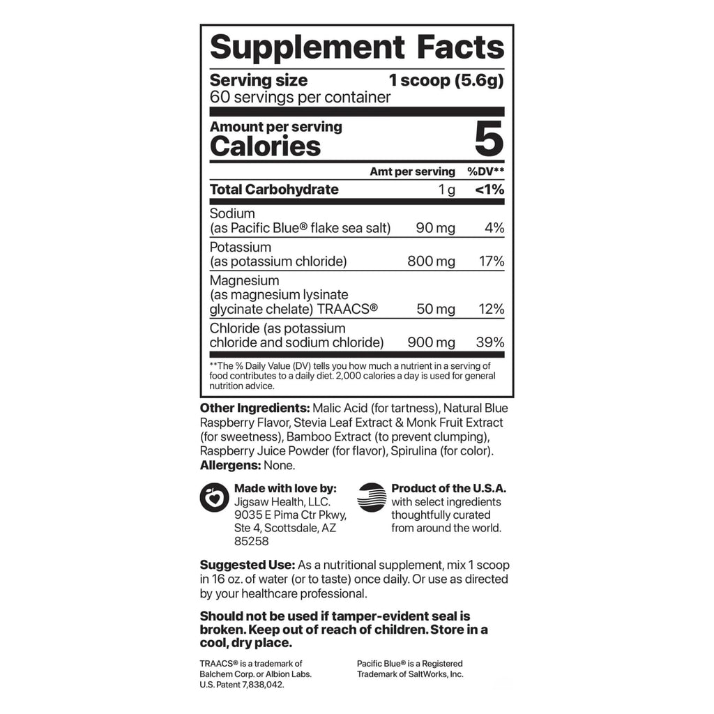 Hydration boost with potassium cocktail