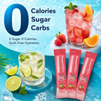 hydration boost with strawberry electrolytes