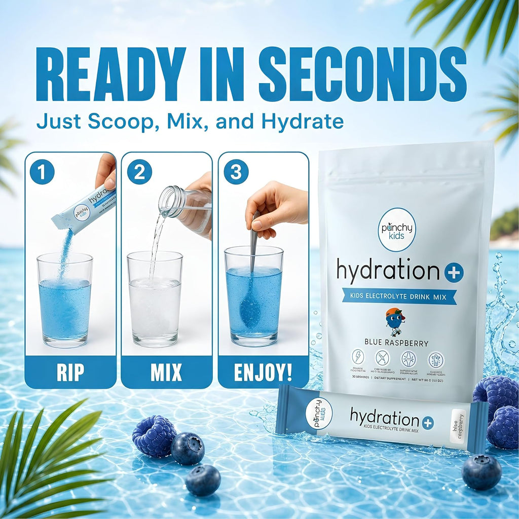 Hydration+ electrolyte drink for school