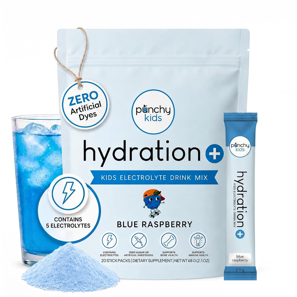 Hydration+ electrolyte drink mix for kids