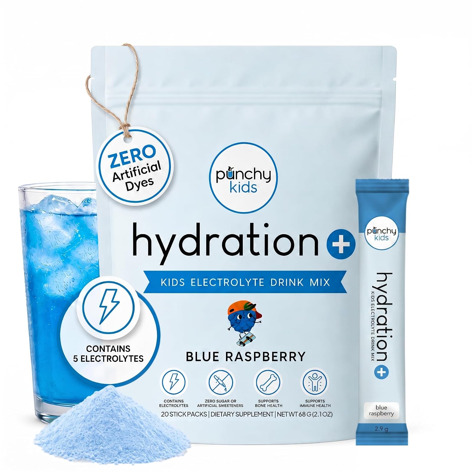 Hydration+ electrolyte drink mix for kids