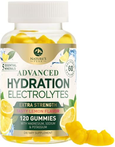 Hydration electrolyte gummies for energy