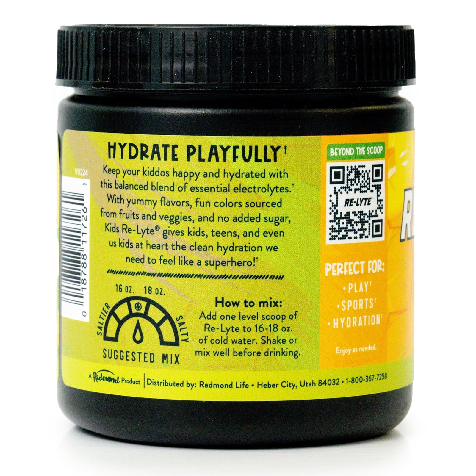 Hydration electrolyte powder for children