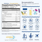 Hydration powder with essential electrolytes