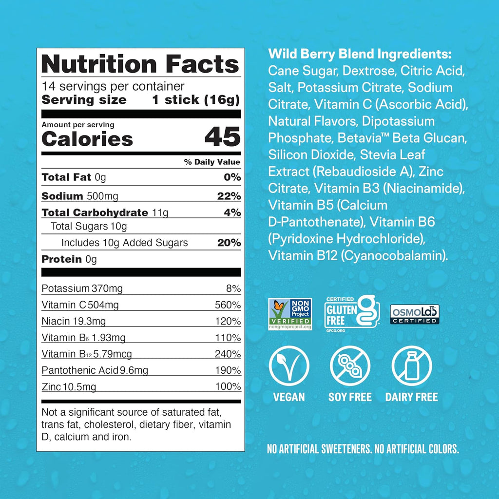 hydration solution with wild berry flavour
