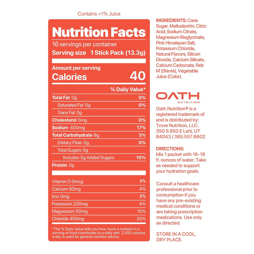 hydration support electrolyte drink mix