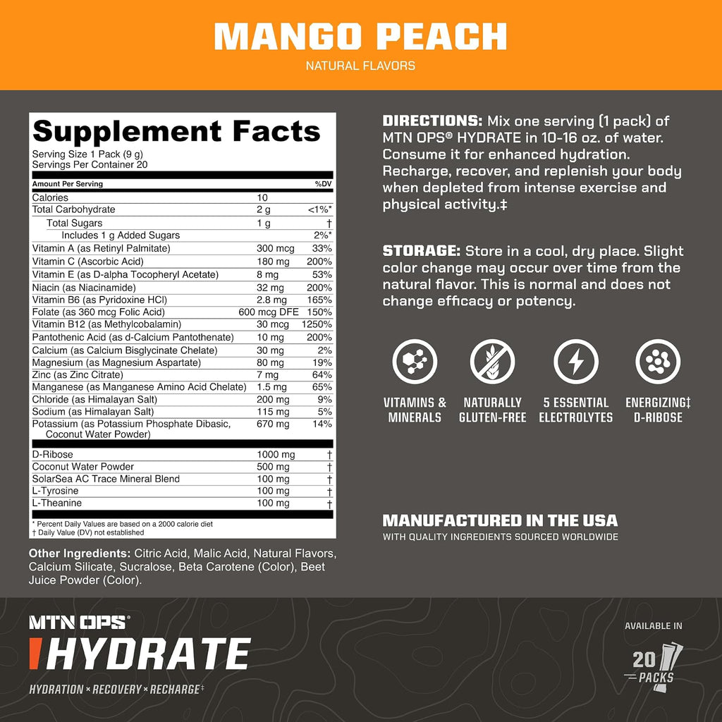 hydration support electrolyte powder