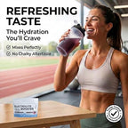 Hydration support with black cherry electrolytes