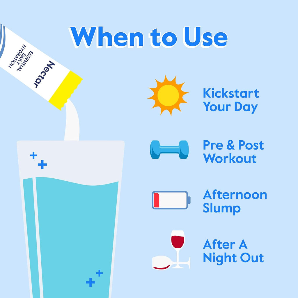 Hydration support with electrolyte powder