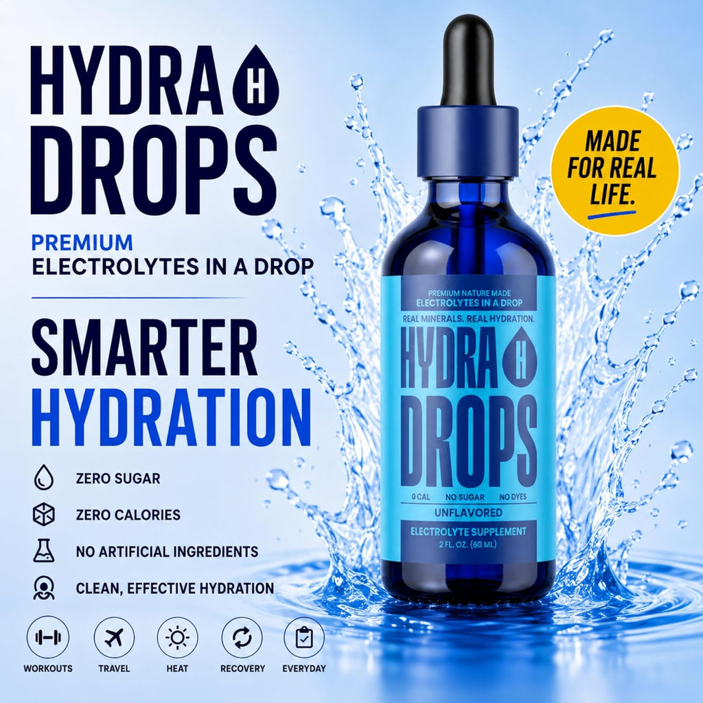 hydration support with Hydra Drops