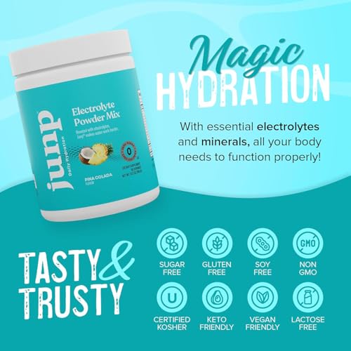 Hydration support with JUNP electrolyte powder